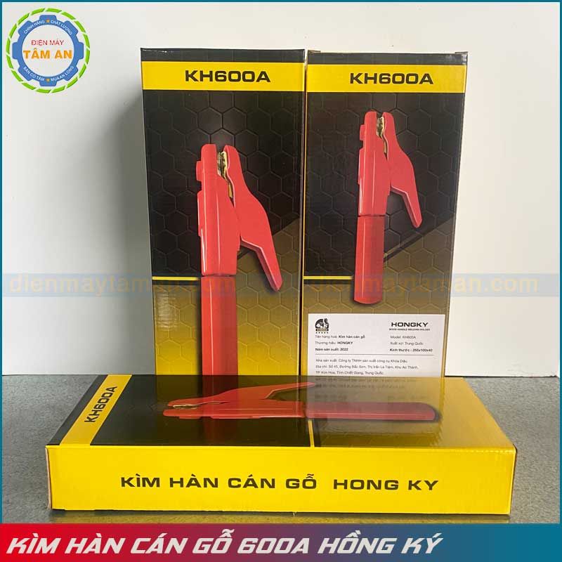 Kìm hàn cán gỗ Hồng ký 600A (10%) – Điện Máy Tâm An