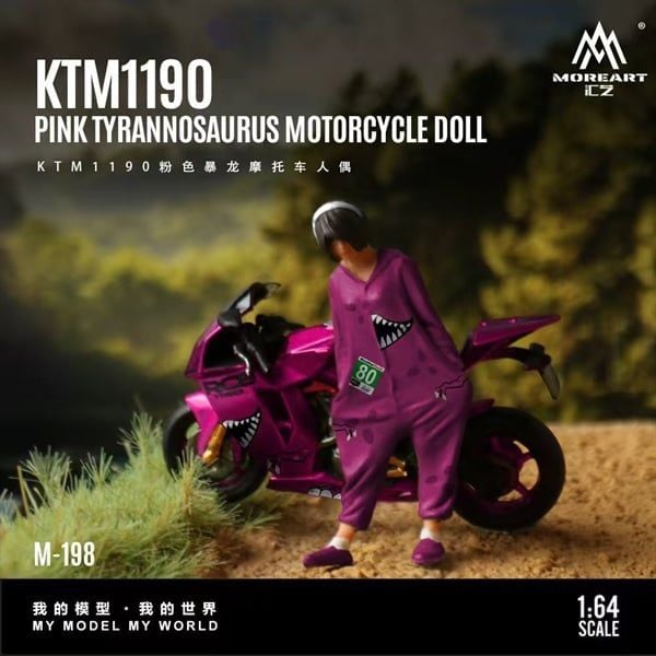 Set mô hình nhân vật figure và xe mô tô KTM 1190 Tyrannosaurus Roxy #8 – Cửa Hàng Mô Hình Autono1.vn