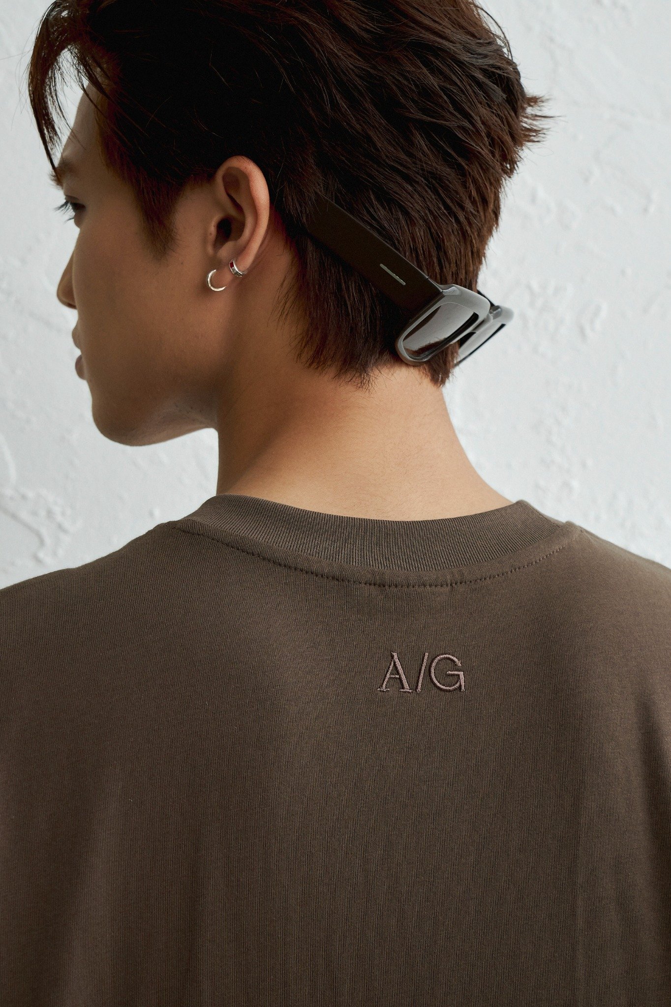 AG17 STUDIO LOOSE FIT "NEUTRAL" PRINTED T-SHIRT - BROWN – Americus Gosani