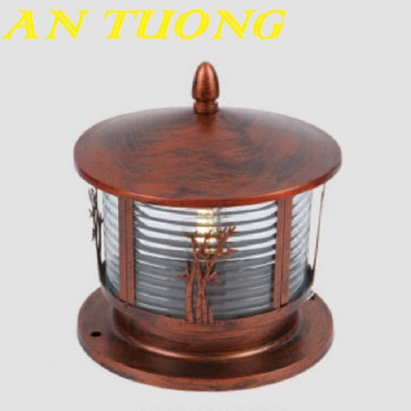 Đèn trụ cổng đẹp hình tròn D250 trang trí hàng rào sân vườn ngoài trời ...