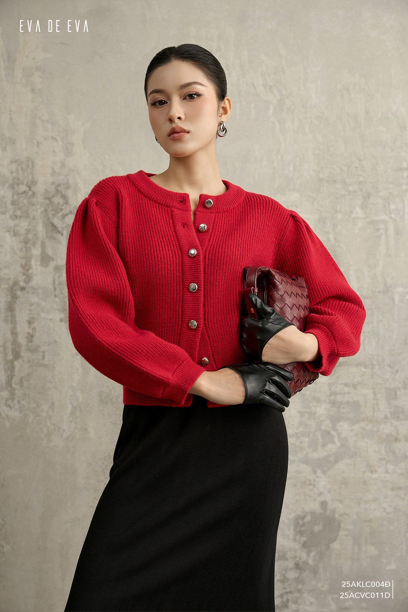 Cardigan len, 25AKLC004Đ – Eva De Eva