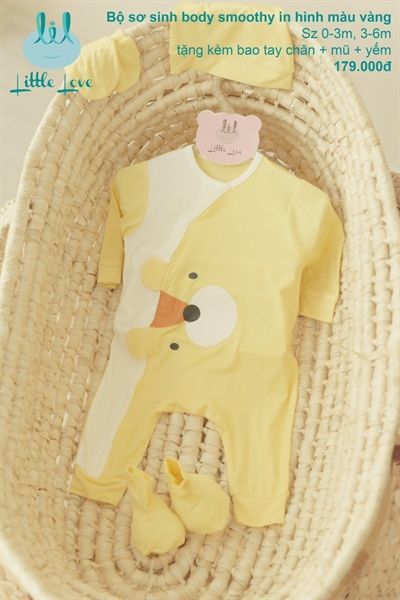 LIL BODY SS SMOOTHY IN VÀNG 0-3M – Suri Store