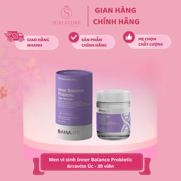 Men vi sinh Inner Balance Probiotic Arravite Úc - 30 viên – Suri Store