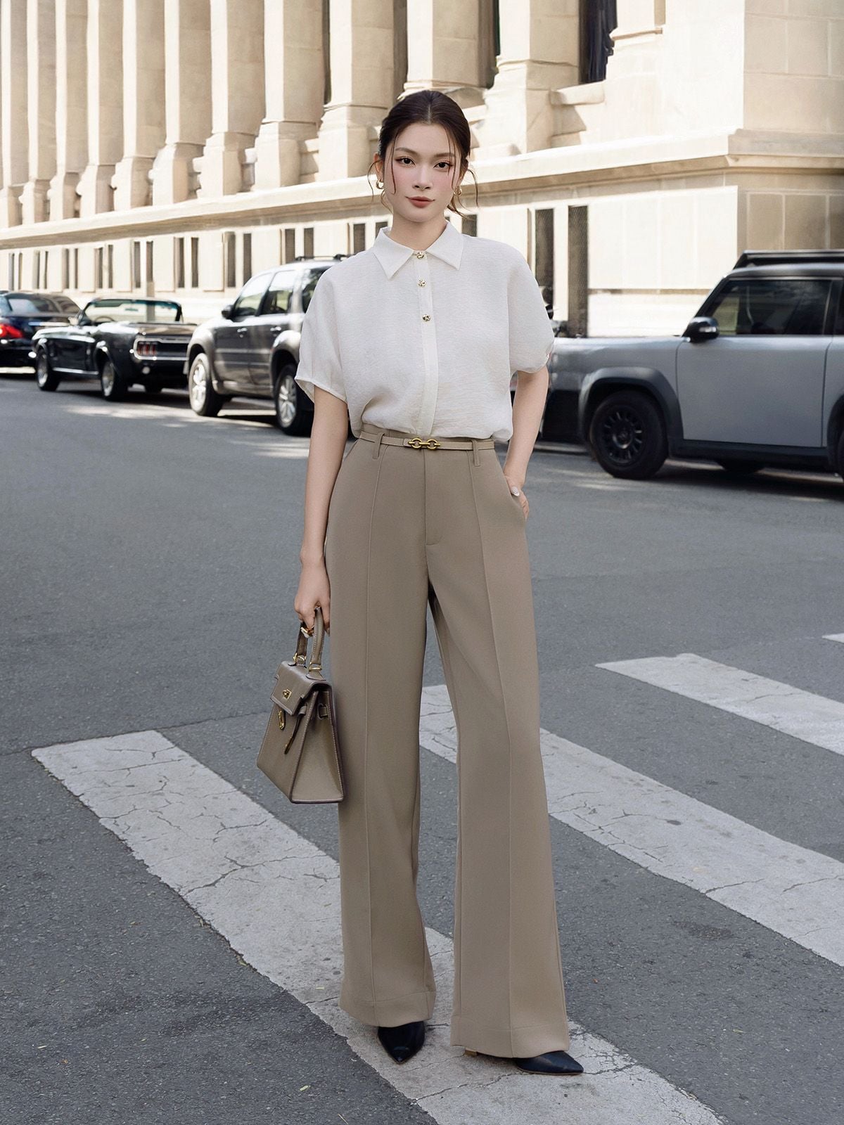 Quần suông công sở dài cotton Q4588H – BBSTORE'S