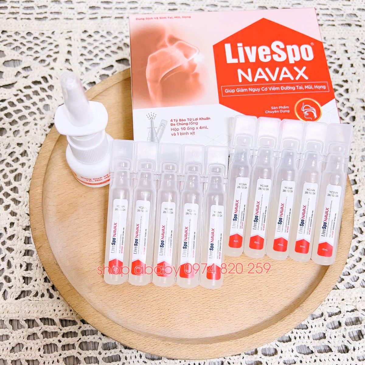 LiveSpo NAVAX Chuyên Dụng Dung Dịch Vệ Sinh Dạng Ống Xịt Mũi Giúp Giảm ...