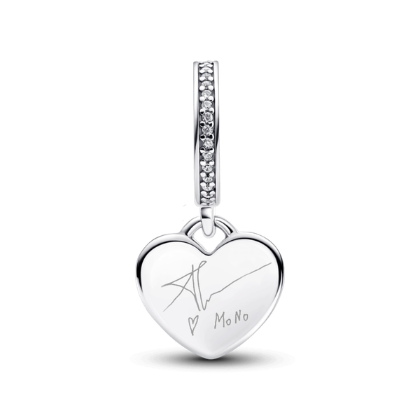 Charm Treo Pandora Bạc Trái Tim - Khắc Yêu Thương – Pandora Việt Nam