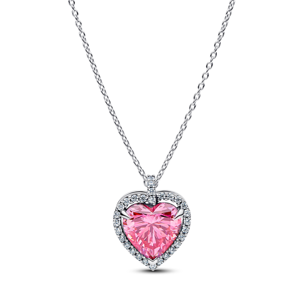 Dây Chuyền Pandora Bạc Trái Tim Hồng Ngọt Ngào – Pandora Việt Nam