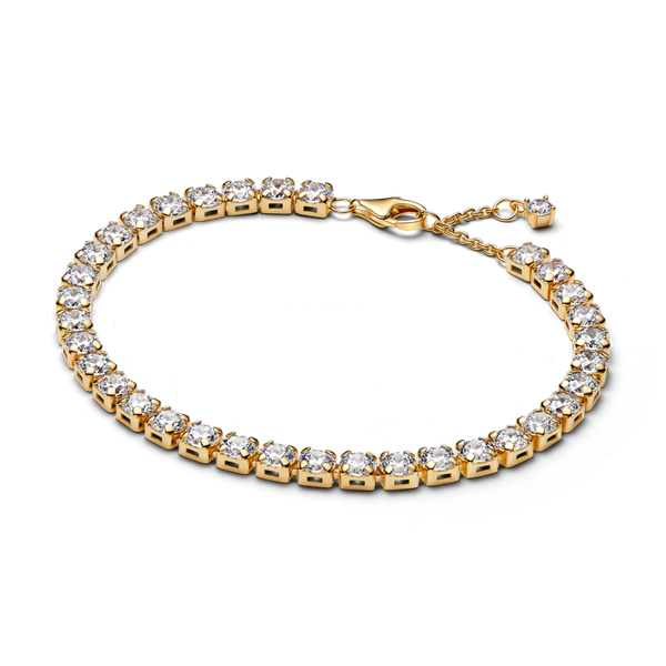 Vòng Pandora Tennis Mạ Vàng 14k Đính Đá Bản Lớn – Pandora Việt Nam