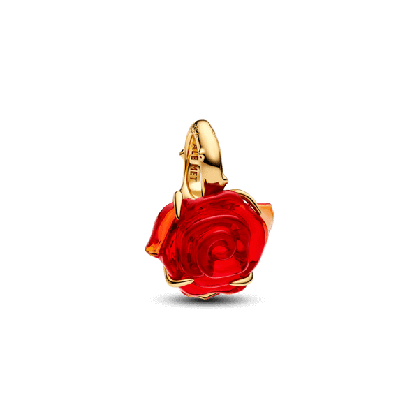 Charm Pandora Mạ Vàng 14K Disney Hoa Hồng Người Đẹp Và Quái Vật ...