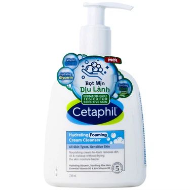 Sữa Rửa Mặt Tạo Bọt Cho Da Nhạy Cảm Cetaphil Hydrating Foaming Cream C ...