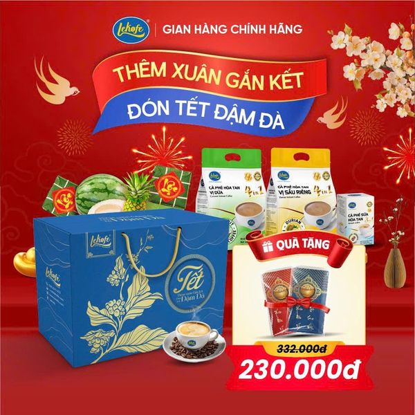 Combo Cà phê Lekofe Hòa Tan vị sầu riêng (Túi - 24 gói x 18g) , Vị Dừa ...