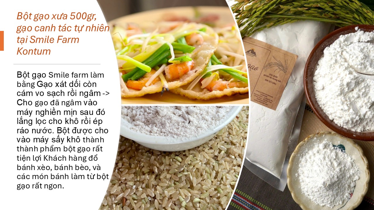 SMILE FARM - BỘT GẠO ĐỎ XƯA 500GR – Bà Đầm Market