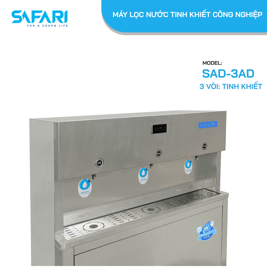 Máy lọc nước tinh khiết công nghiệp cho trường học – SAFARI Việt Nam