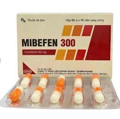 Mibefen 300 Fenofibrat 300mg Hasan (H/30V) – SHOPTHUOC