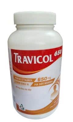 Travicol 650 Paracetamol 650mg Tv.Pharma (C/200V) – SHOPTHUOC