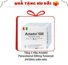 Tặng 1 Hộp Actadol Paracetamol 500mg Tenamyd (H/100v) (viên nén ...