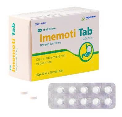 Imemoti Tab Domperidon 10mg Imexpharm (H/100V) (viên nén) – SHOPTHUOC