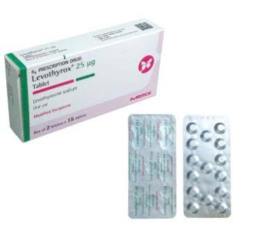 Levothyrox Levothyroxine 25mcg Merck (H/30V) – SHOPTHUOC