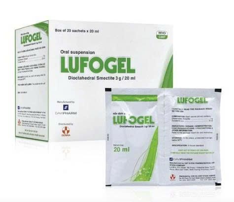 Lufogel Dioctahedral smectite 3g Davipharm (H/20G/20ml) – SHOPTHUOC