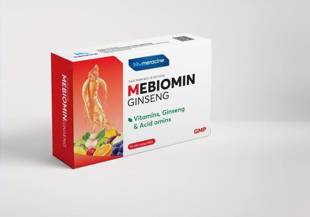 Thực phẩm bảo vệ sức khoẻ Mebiomin Ginseng Meracine ((H/30V) – SHOPTHUOC
