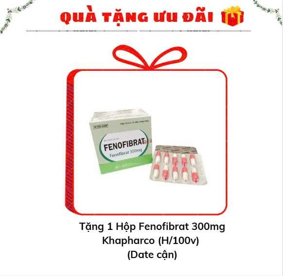 Tặng 1 Hộp Fenofibrat 300mg Khapharco (H/100v) (Date cận) – SHOPTHUOC