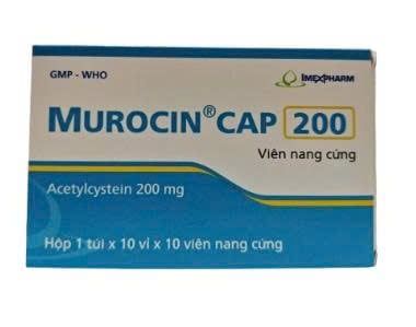 Murocin Cap 200 Acetylcystein 200mg Imexpharm (H/100V) (viên nang cứng ...