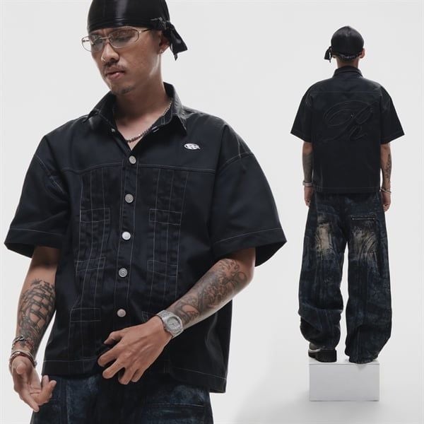 SHINKA CREEP Short Sleeve Shirt – RVB - RANVERBAE OFFICIAL