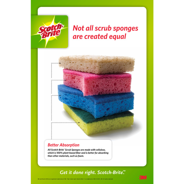 SCOTCH.BRITE GÓI 3 MIẾNG BỌT BIỂN 11.2CM - ACE Home Center VN