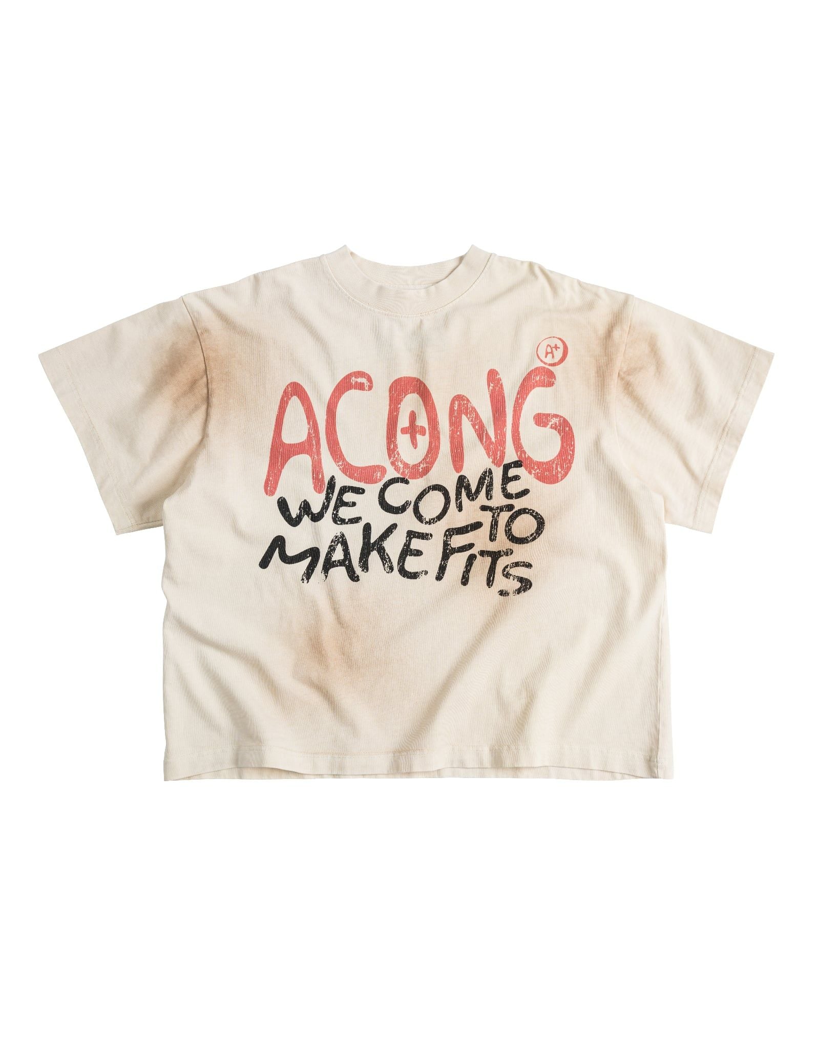 'A CONG' GRAPHIC TEE / BEIGE - GAMBLE WORLDWIDE