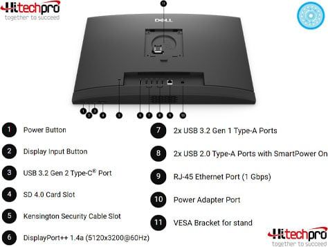 Dell Pro 24 AIO QC24251 | I3 14100T | 8GB RAM | 256GB SSD | QC24251i3 ...