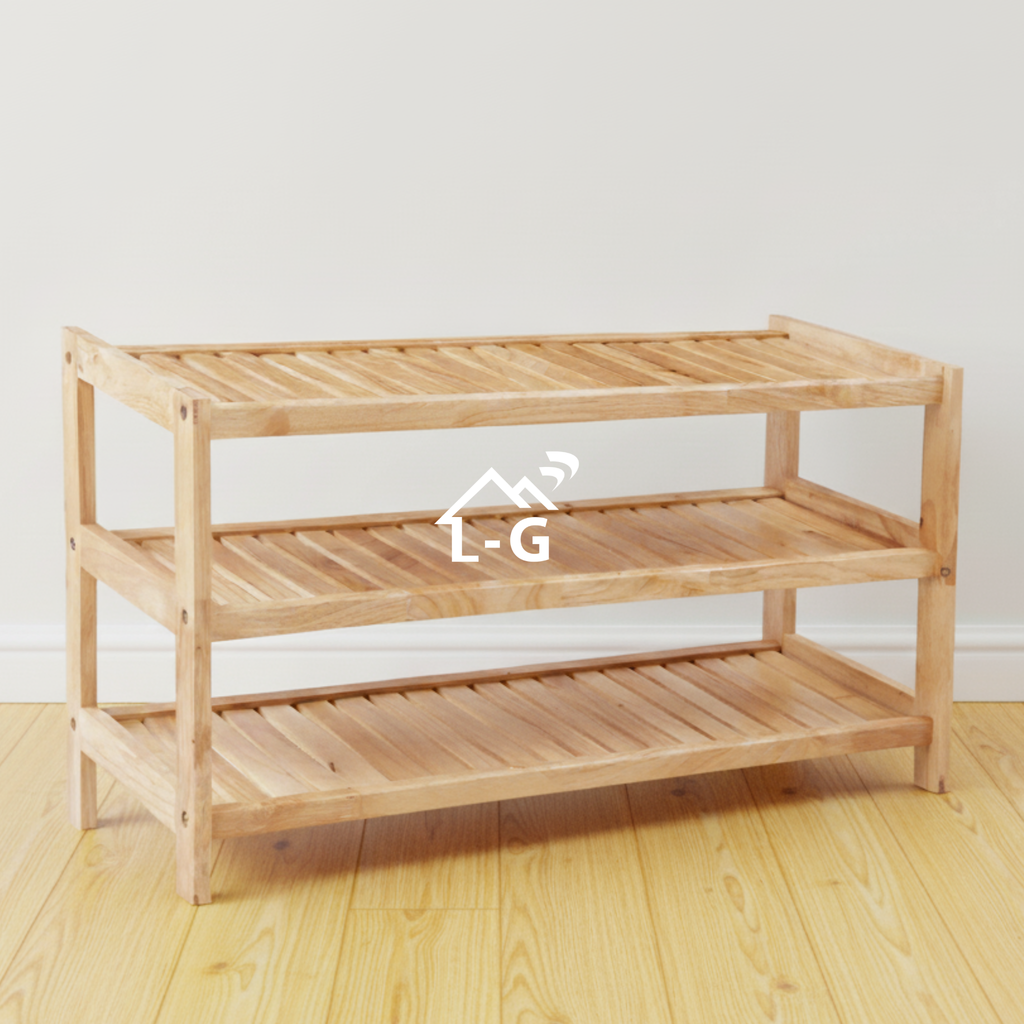 KỆ GIÀY DÉP GỖ 3 TẦNG (KGDG - 3T- LG) Nội Thất Lâm Gia Phát