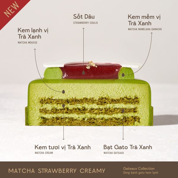 MATCHA STRAWBERRY CREAMY – Artemis Pastry
