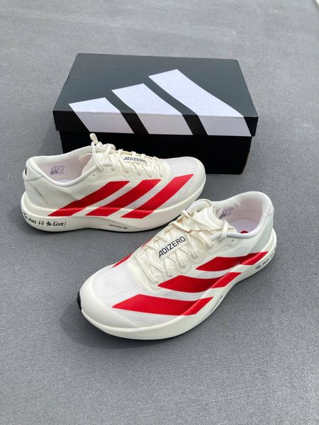 Giày Chạy Bộ Adizero Evo SL Trắng Đỏ - JS1182 – Runner Chuyên Nghiệp