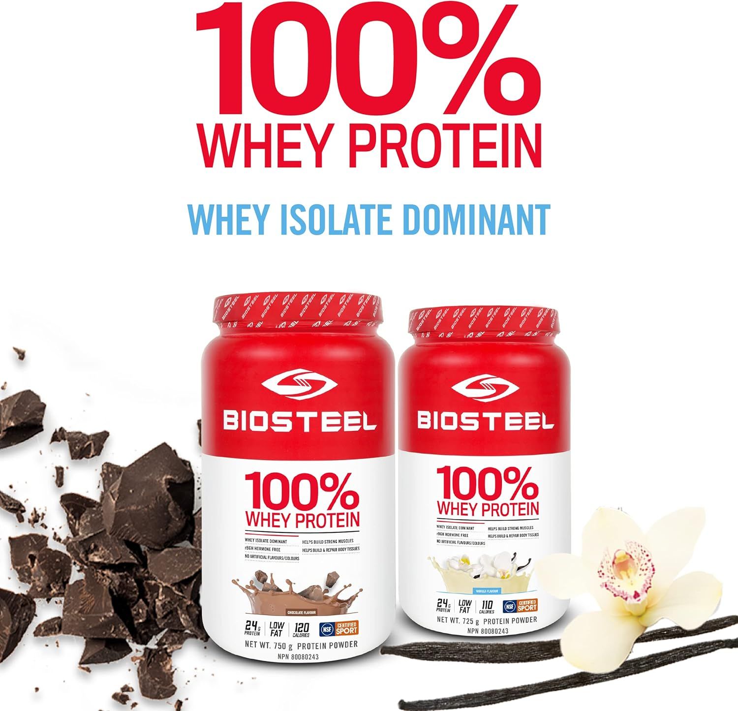 100% Whey Protein Blend chứng nhận NSF Sport : Biosteel – Usa Nutri