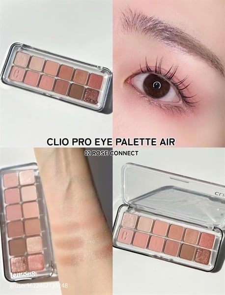 Phấn mắt CLIO Pro Eye Palette Air - 02 Rose Connect – Mỹ Phẩm Socute.vn