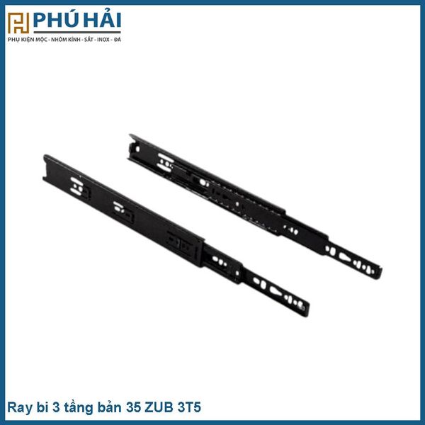 Ray bi 3 tầng bản 35 màu đen ZUB 3T5 – Phân Phối Vật Tư Phụ Kiện Phú Hải