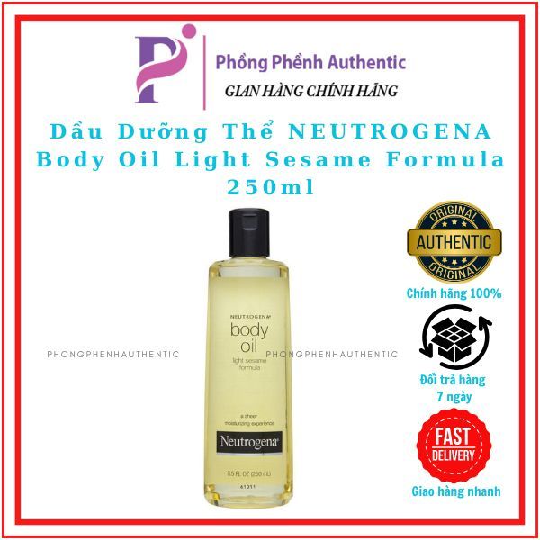 Dầu Dưỡng Thể NEUTROGENA Body Oil Light Sesame Formula 250mlDầu Dưỡng ...