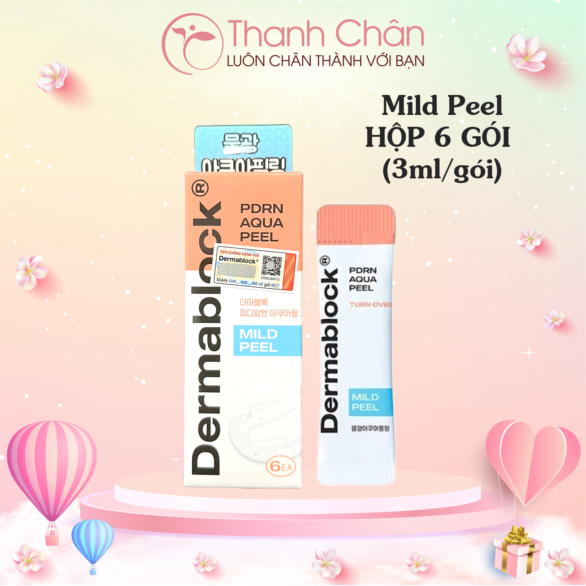 Peel tẩy tế bào chết Dermablock PDRN Peel Thanh Chân Cosmetics cửa hàng ...
