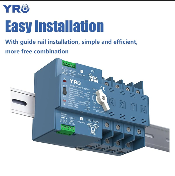 ATS 3 Pha 100A 125A YRO | Bộ Chuyển Nguồn Tự Động Không Gián Đoạn ...