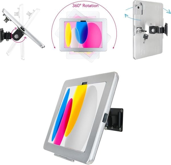 Giá đỡ iPad gắn tường có khoá Zaki iPad Wall Mount with Lock - ZK80 ...