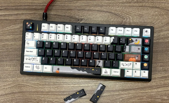Bàn phím cơ AULA M75 Nhôm white black