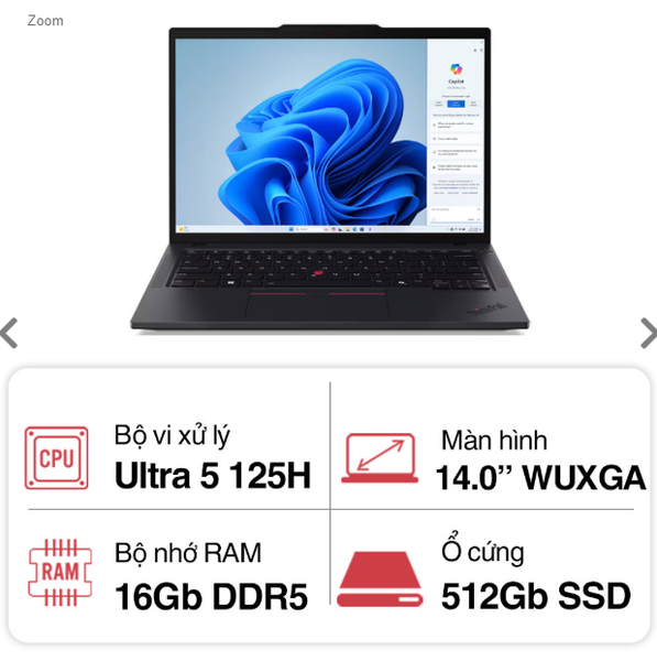 Laptop Lenovo ThinkPad T14 GEN 5 Ult 5