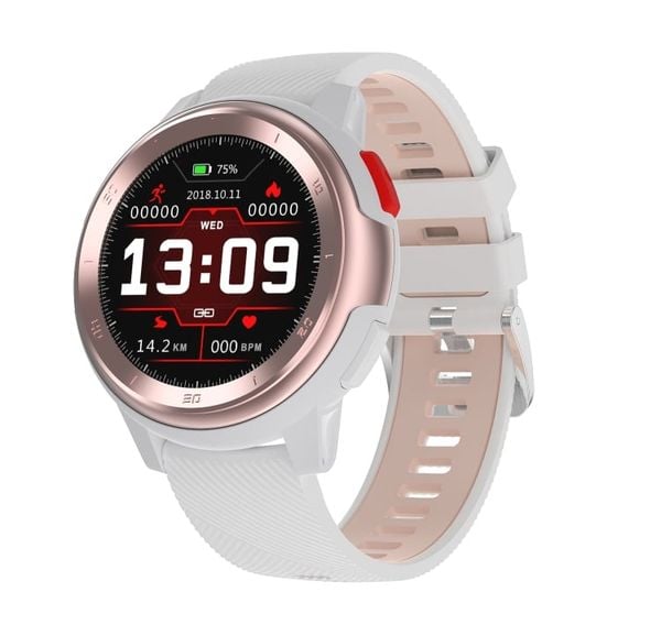 CF98 Smart Watch White – Màn hình tròn 1.3 inch, IP67, Theo dõi sức kh