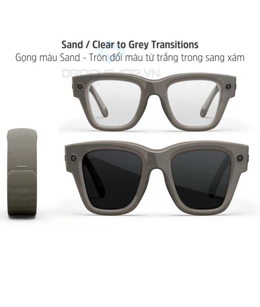 Kính Meta Ray-Ban Display Sand – Tròng Grey Transitions sang trọng