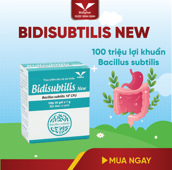 Bidisubtilis New - Men vi sinh giúp cân bằng hệ vi sinh đường ruột ...