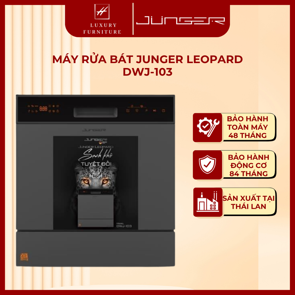 Máy rửa bát Junger Leopard 10 bộ DWJ-103 | BH chính hãng – Luxuryfurniture