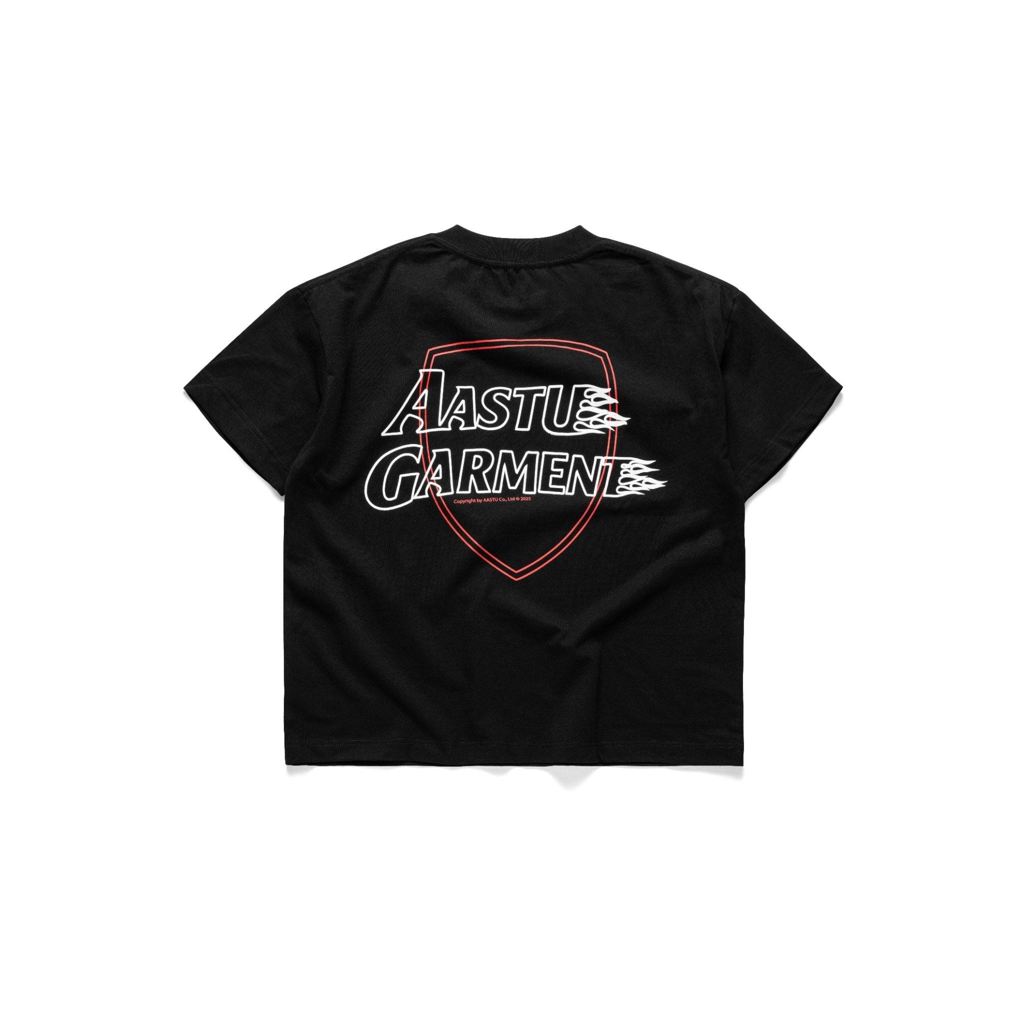 AA FIRE GARMENT LOGO TEE V2 // BLACK – AASTU®