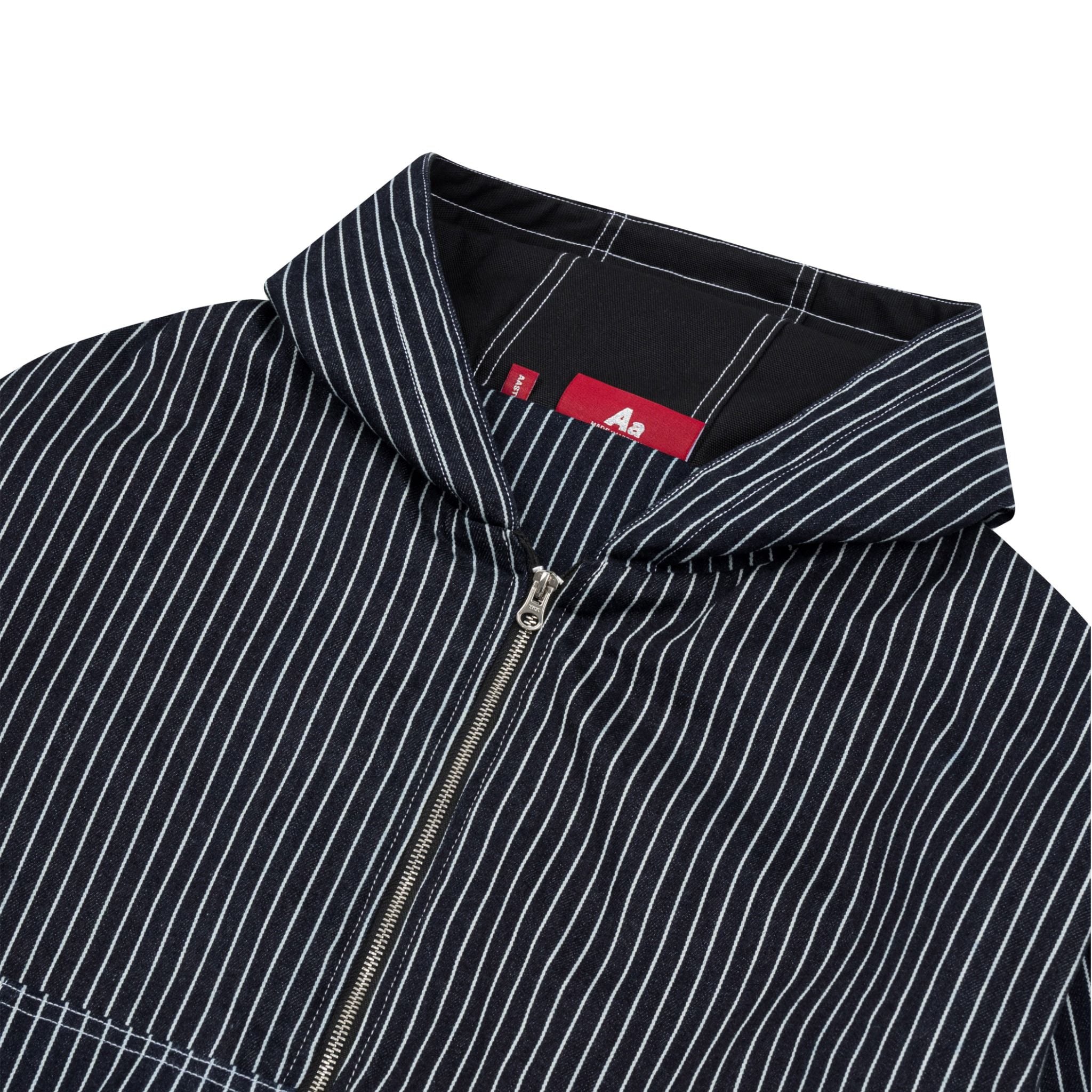 AASTU SIGNATURE STRIPED DENIM HOODIE // BLUE – AASTU®