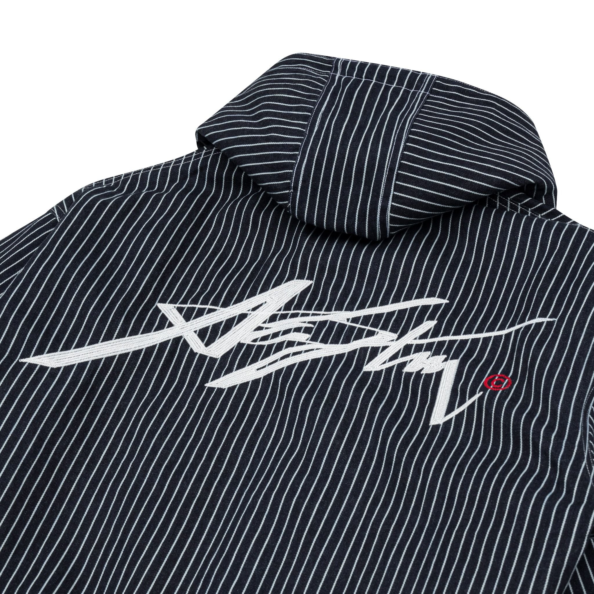 AASTU SIGNATURE STRIPED DENIM HOODIE // BLUE – AASTU®