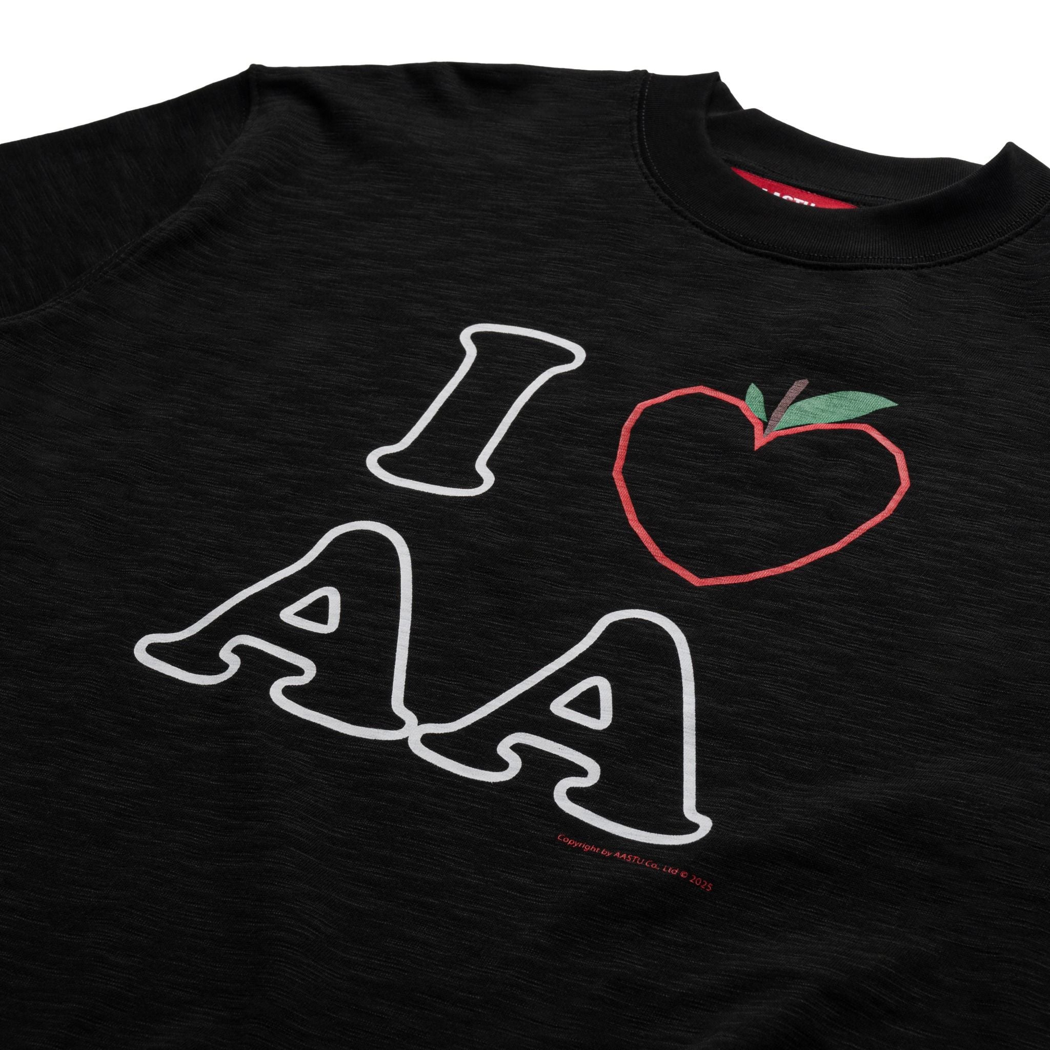 AA APPLE SLUB TEE // BLACK – AASTU®